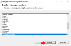 Como instalar e iniciar o aplicativo para projetor “EasyMP Network ...